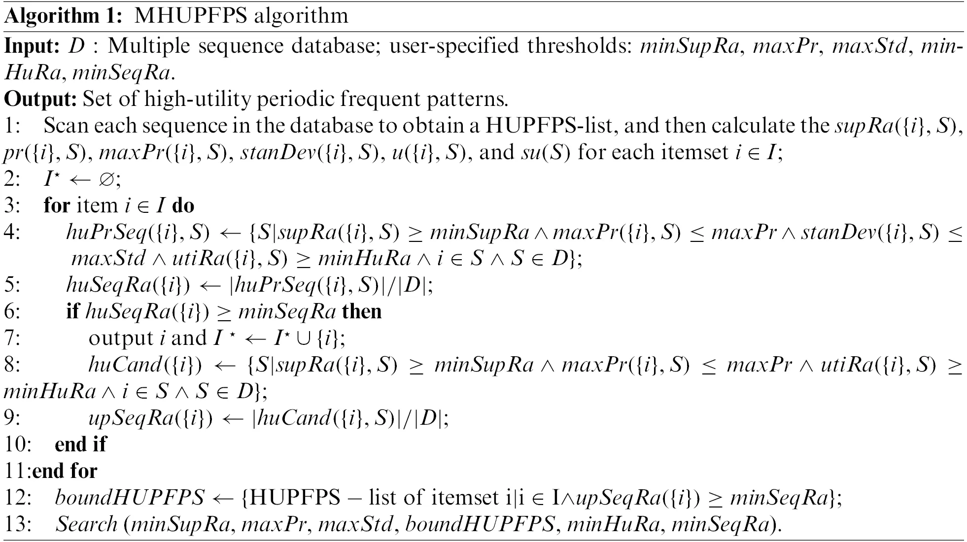 CMES | Free Full-Text | High Utility Periodic Frequent Pattern Mining in Multiple Sequences