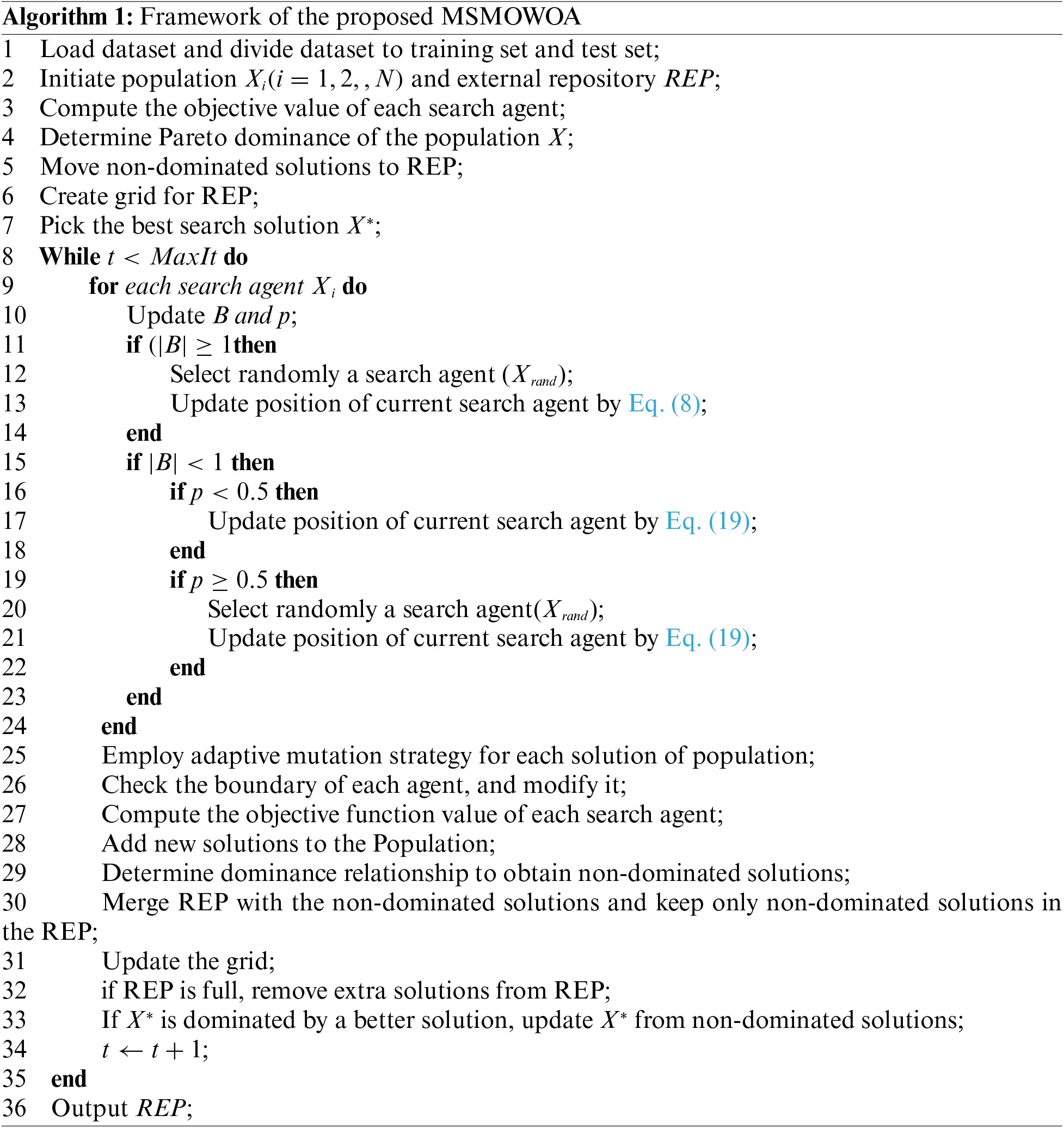 CMES | Free Full-Text | Multi-Strategy Assisted Multi-Objective Whale Optimization Algorithm for ...