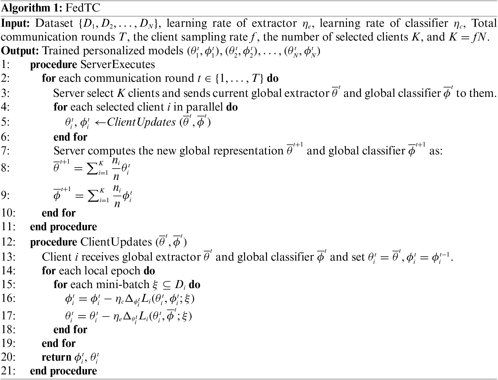 CMC | Free Full-Text | FedTC: A Personalized Federated Learning Method with Two Classifiers