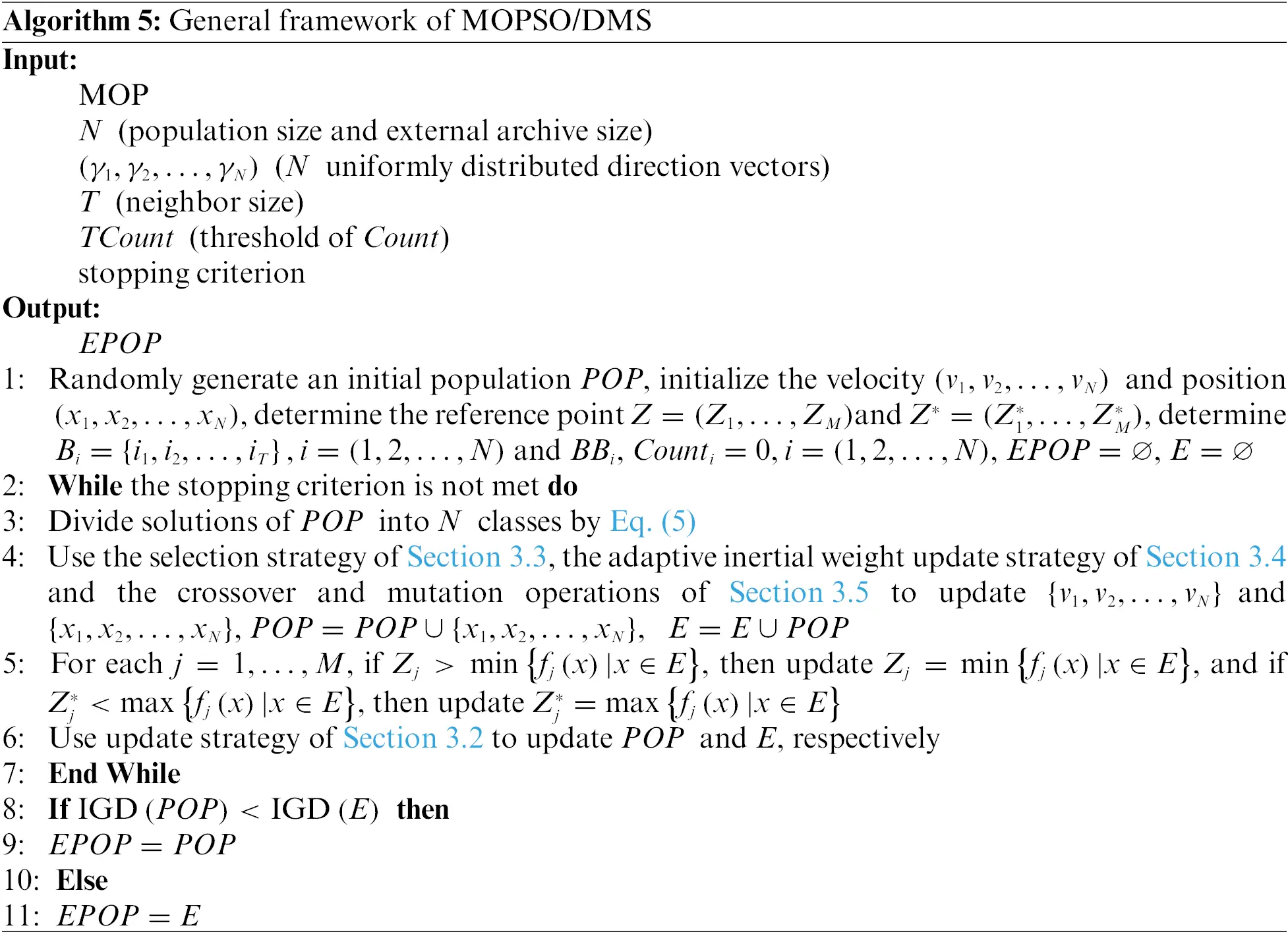 CMC | Free Full-Text | A Multi-Objective Particle Swarm Optimization ...