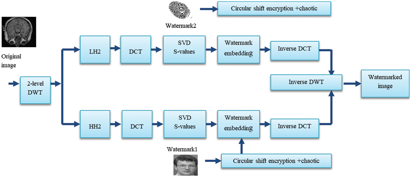 CSSE | Free Full-Text | Hybrid Watermarking and Encryption Techniques for Securing Medical Images