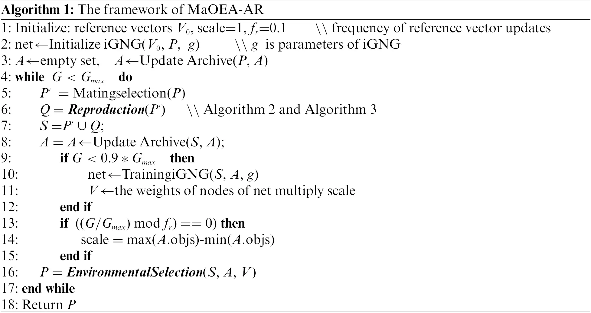 IASC | Free Full-Text | A Reference Vector-Assisted Many-Objective Optimization Algorithm with ...
