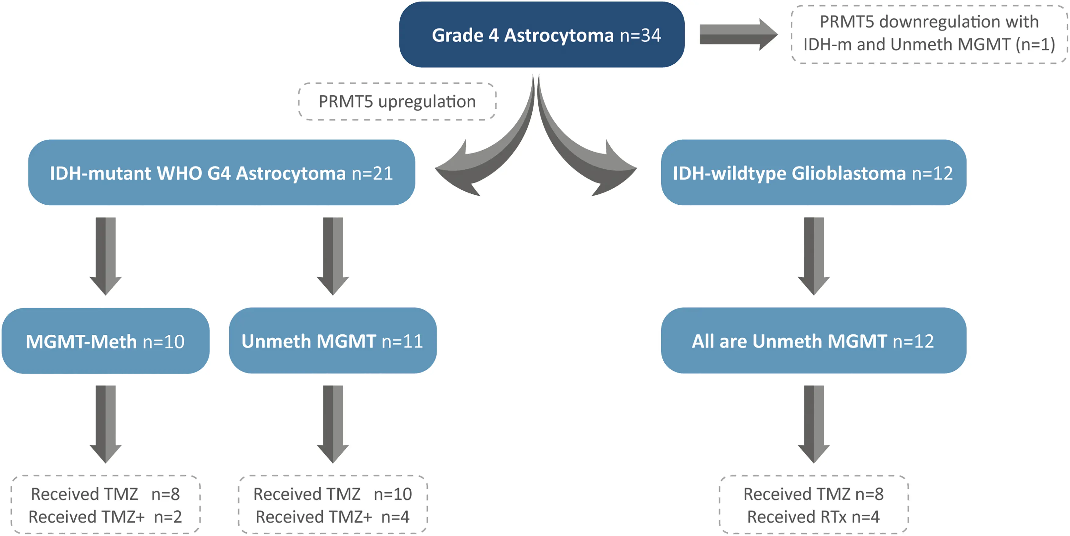 OR | Free Full-Text | The interplay mechanism between IDH mutation, MGMT-promoter methylation ...