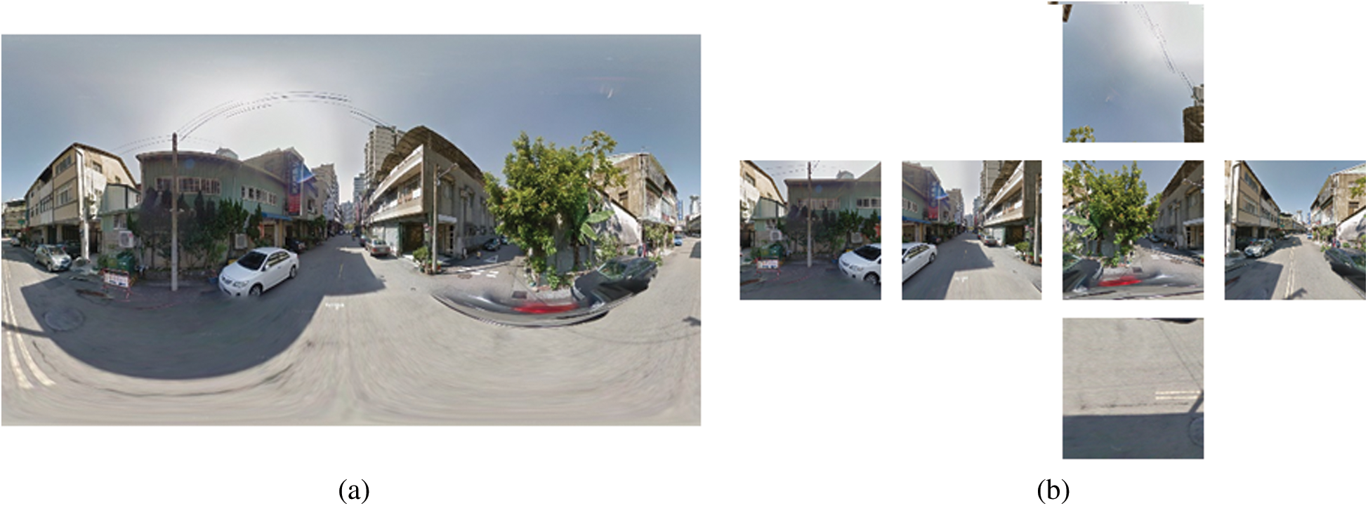 A 360-Degree Panoramic Image Inpainting Network Using a Cube Map