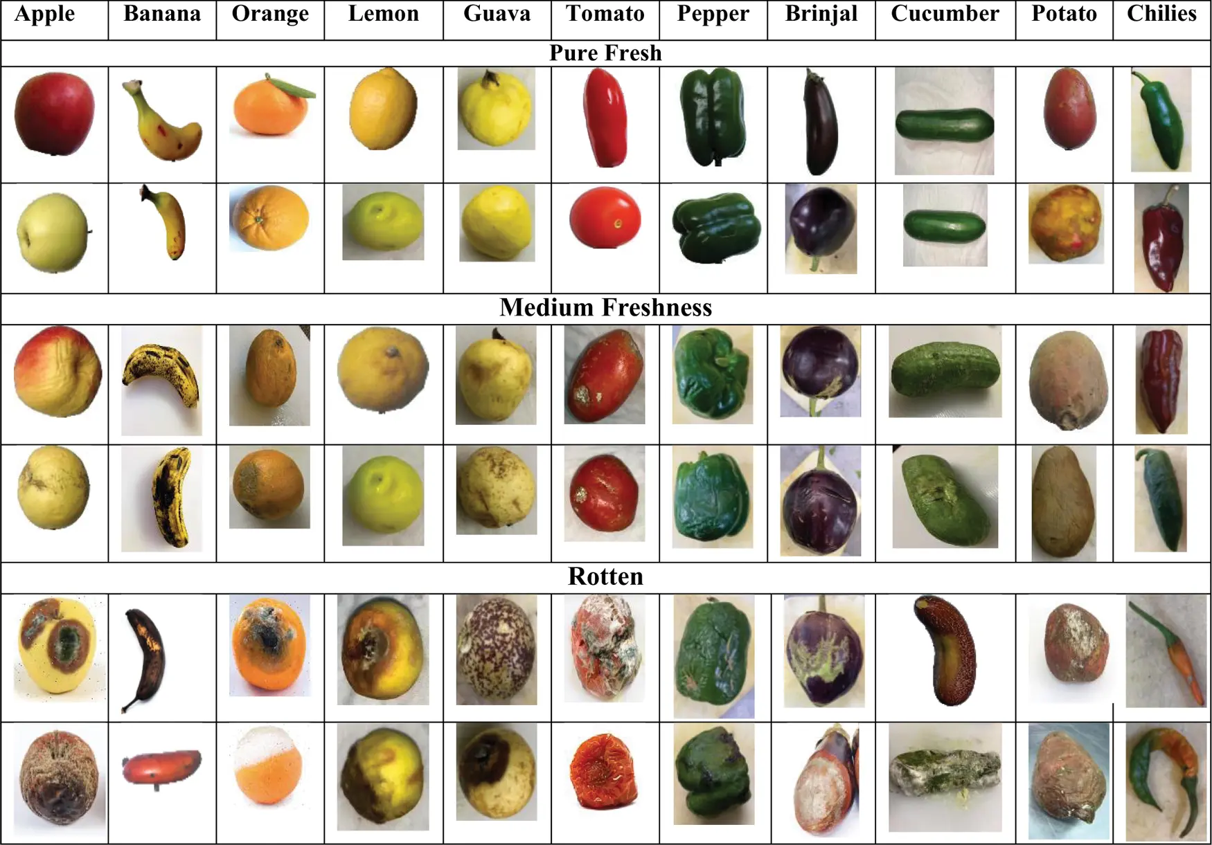 Fruits and Vegetables Freshness Categorization Using Deep Learning