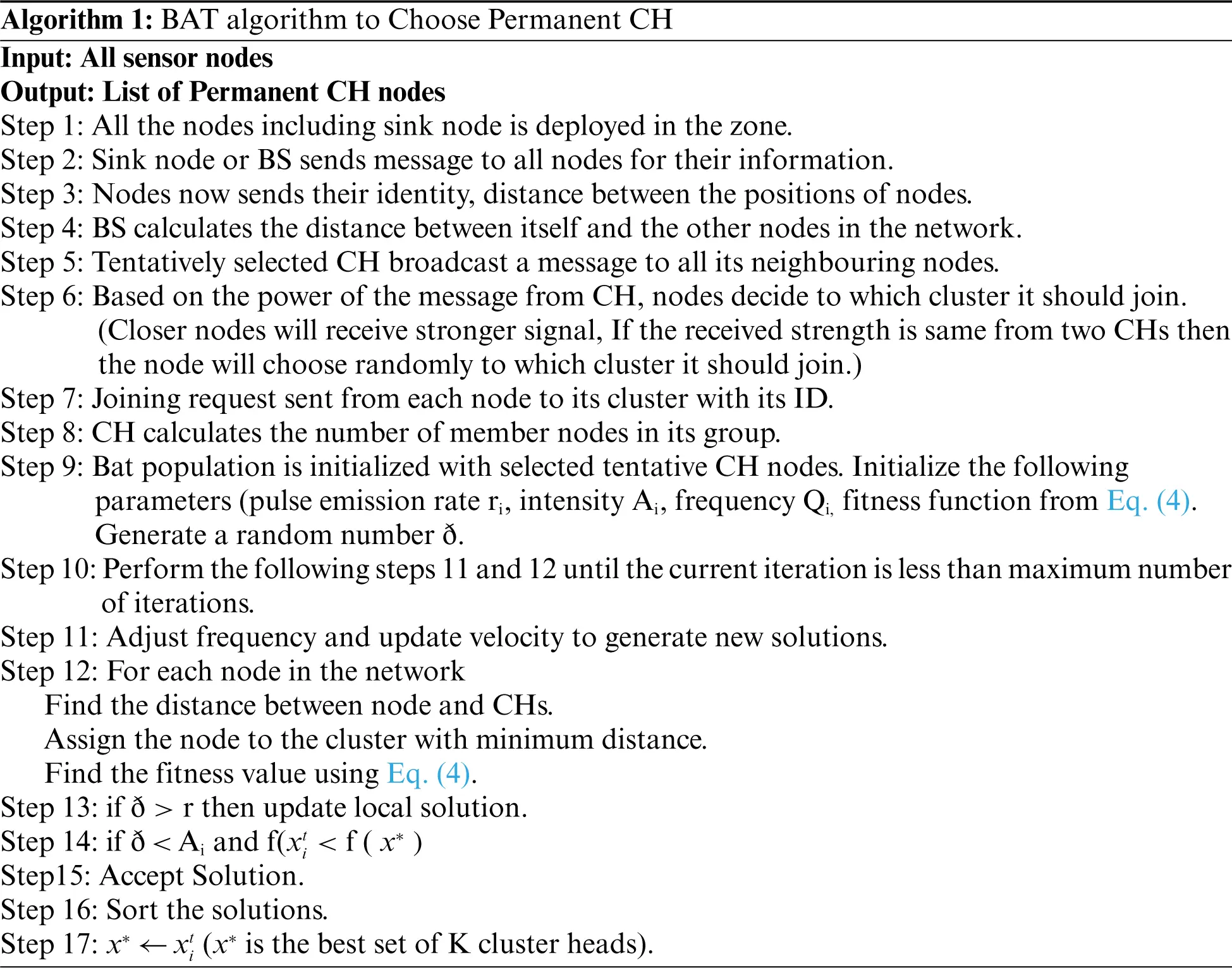 Echo Location Based Bat Algorithm for Energy Efficient WSN Routing