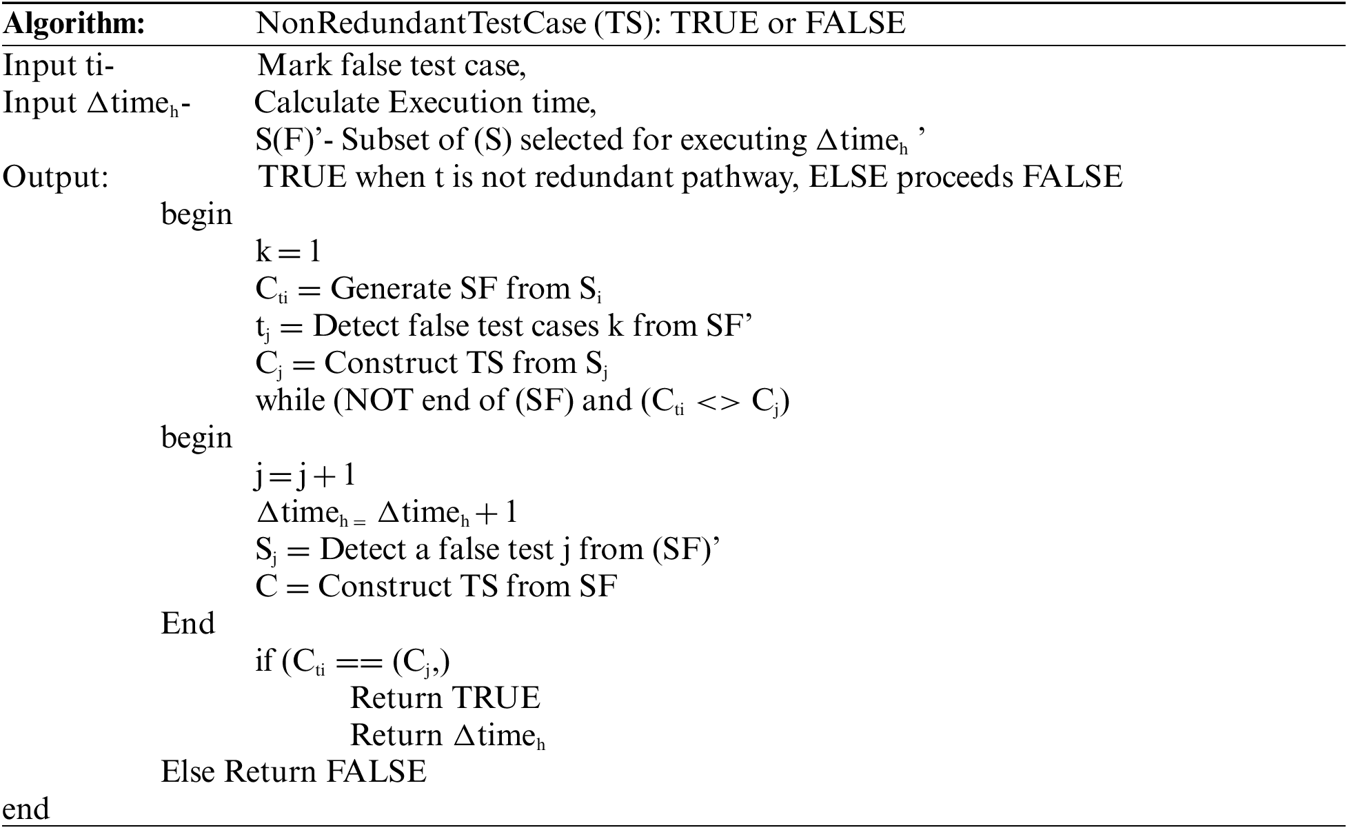 Improved Test Case Selection Algorithm to Reduce Time in Regression Testing