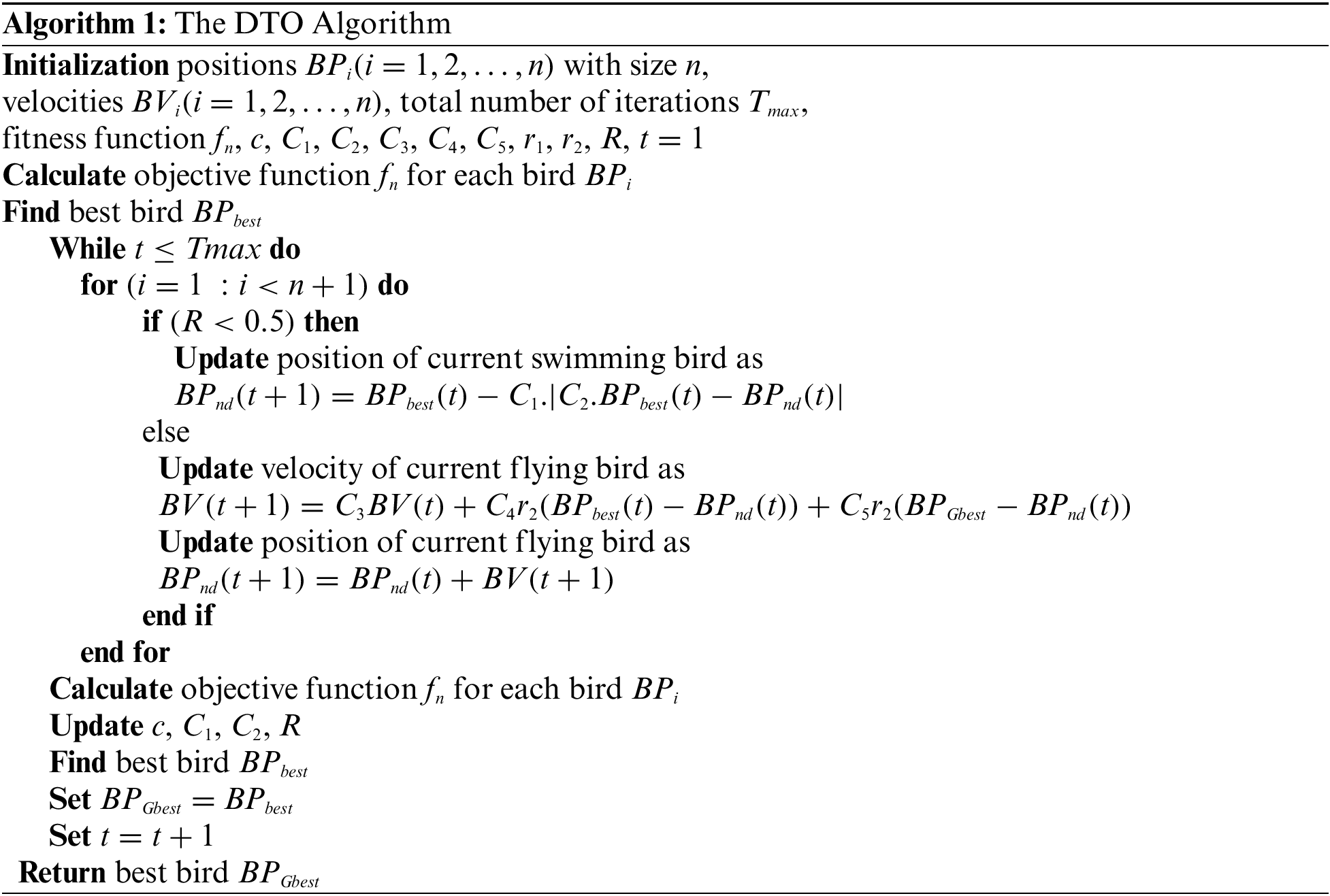 Dipper Throated Optimization Algorithm for Unconstrained Function and Feature Selection