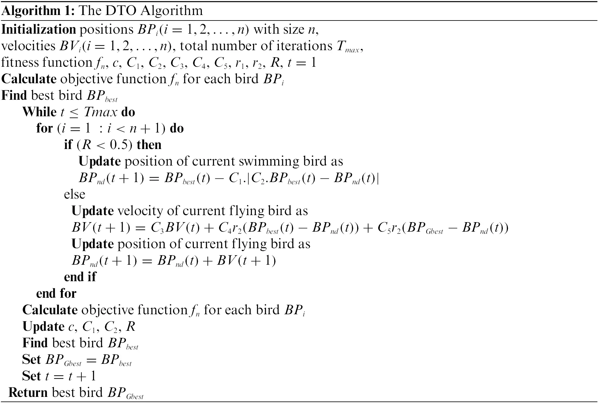 Dipper Throated Optimization Algorithm for Unconstrained Function and Feature Selection