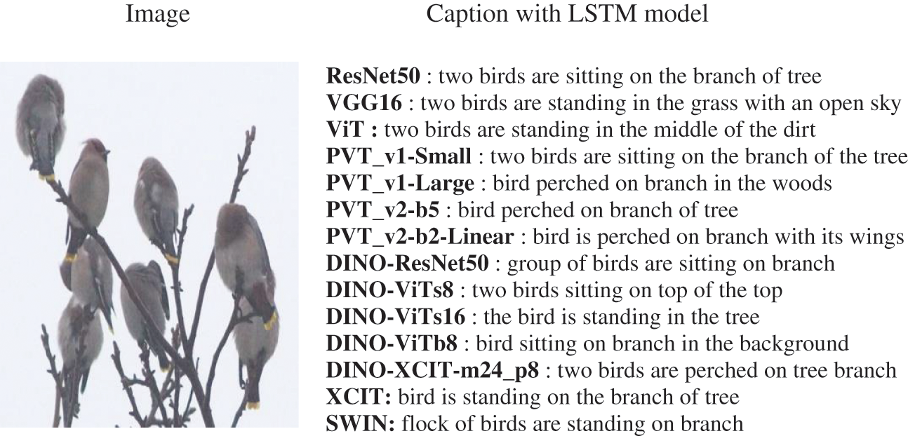 Efficient Image Captioning Based on Vision Transformer Models