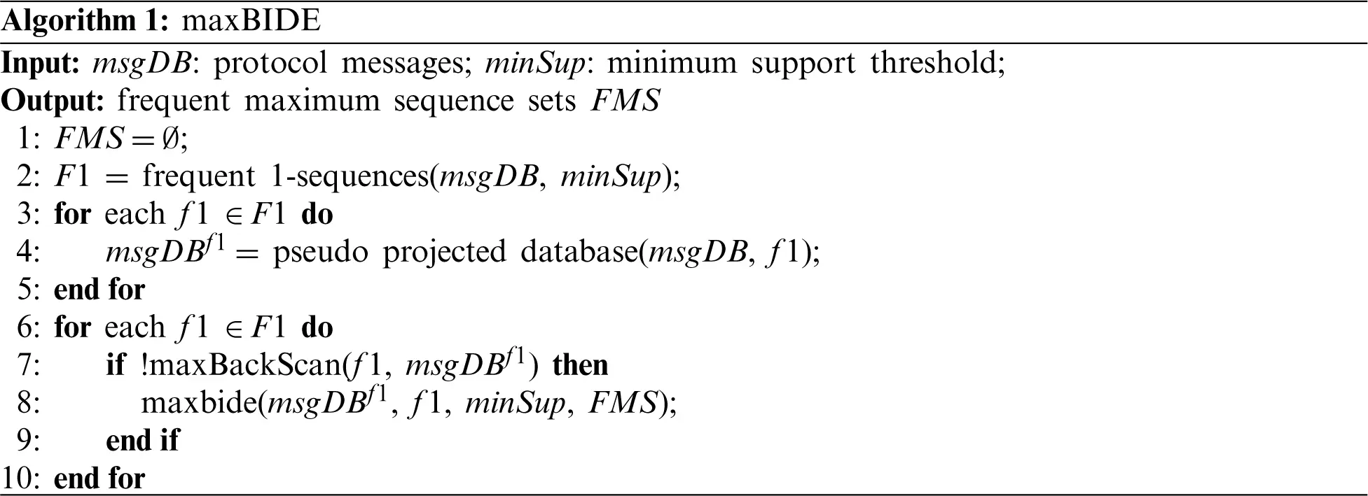 Unsupervised Binary Protocol Clustering Based on Maximum Sequential Patterns