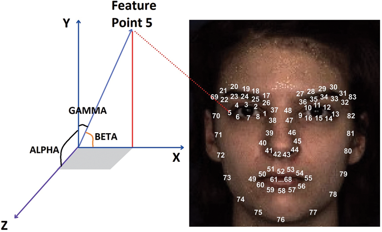 4d Facial Expression Recognition Using Geometric Landmark Based Axes