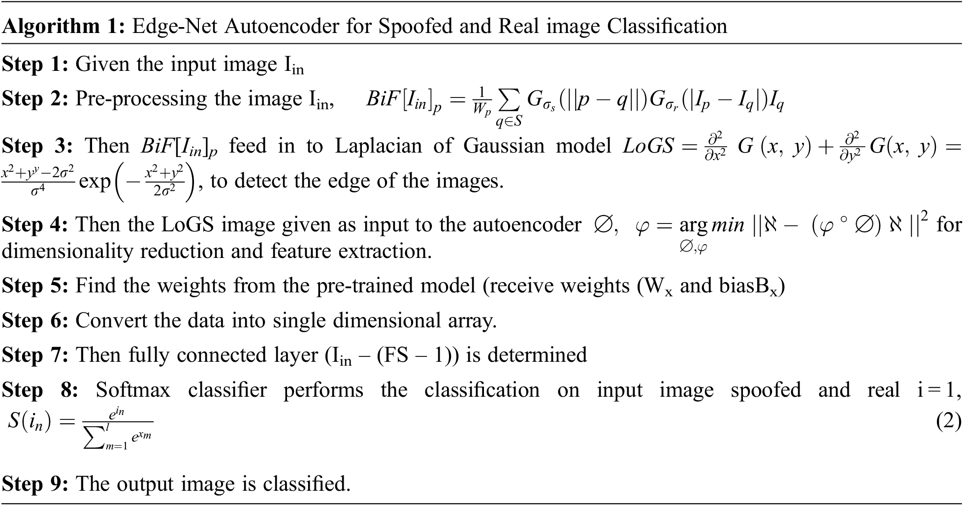 Iasc Free Full Text Spoofing Face Detection Using Novel Edge Net Autoencoder For Security