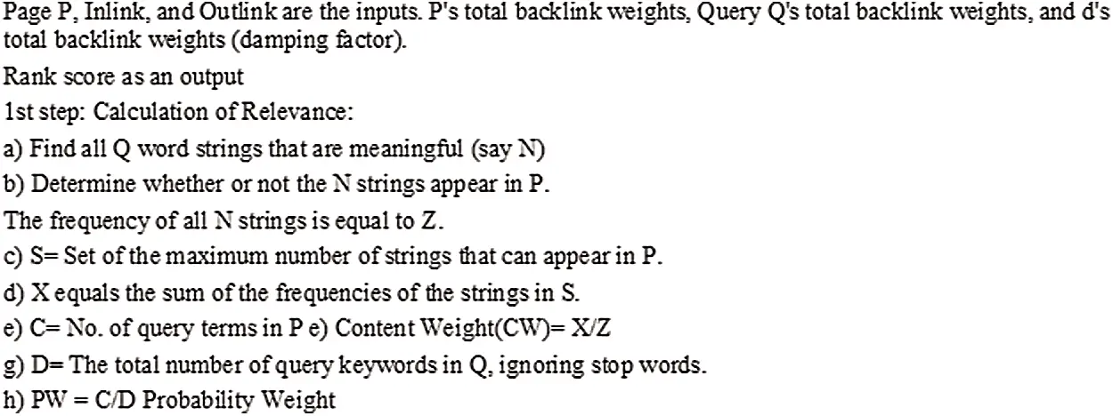 IASC | Free Full-Text | Weighted PageRank Algorithm Search Engine Ranking Model for Web Pages