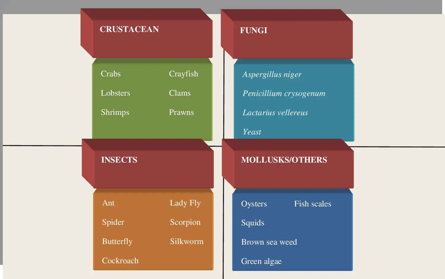 A Review of Various Sources of Chitin and Chitosan in Nature