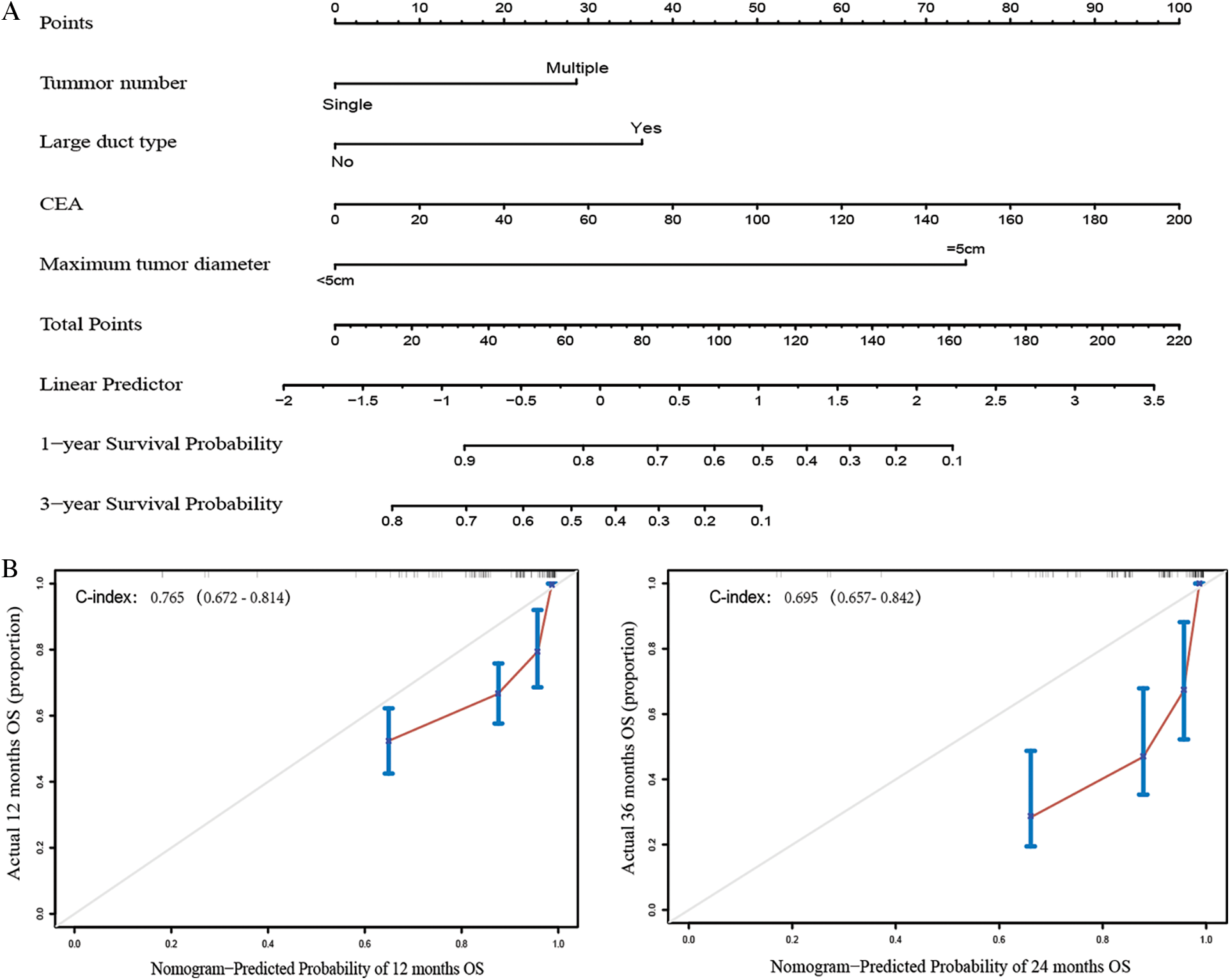 Development and Validation of a Nomogram Model to Predict the Prognosis of Intrahepatic ...